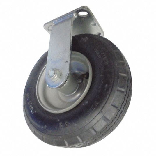 DAYTON, Steel-Deck Platform Truck, C6408, Rigid Caster with Wheel ...