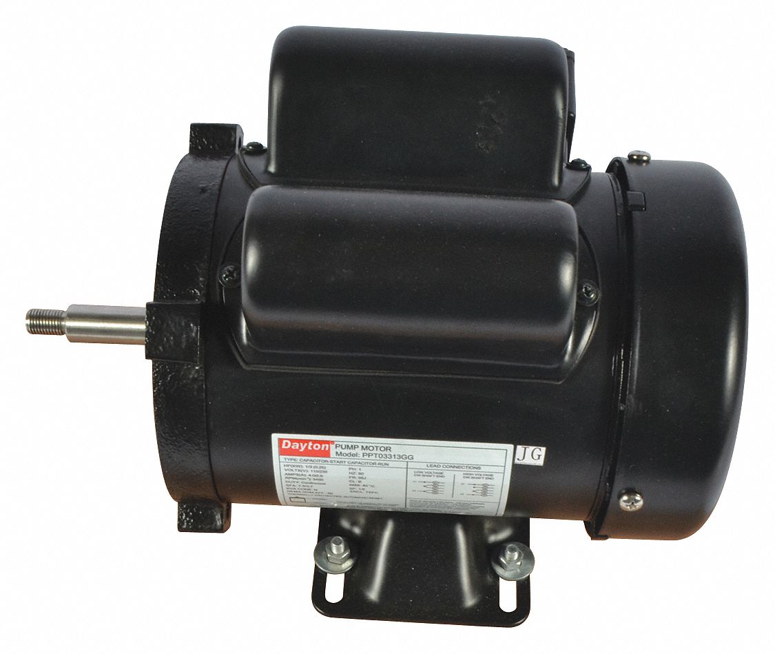DAYTON, 1/3 hp, 115/230V AC, Centrifugal Pump Motor - 46K837|PPT03313G - Grainger