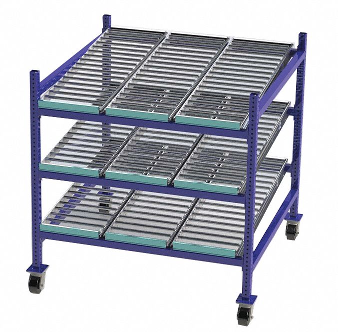 UNEX FLOW CELL, 48 in x 48 in x 54 in, Tilt, Gravity Flow Rack - 46KF22 ...