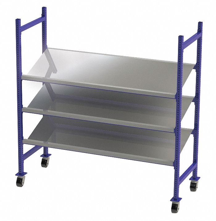 UNEX FLOW CELL, 76 in x 28 in x 72 in, Tilt, Gravity Flow Rack - 46KF37 ...