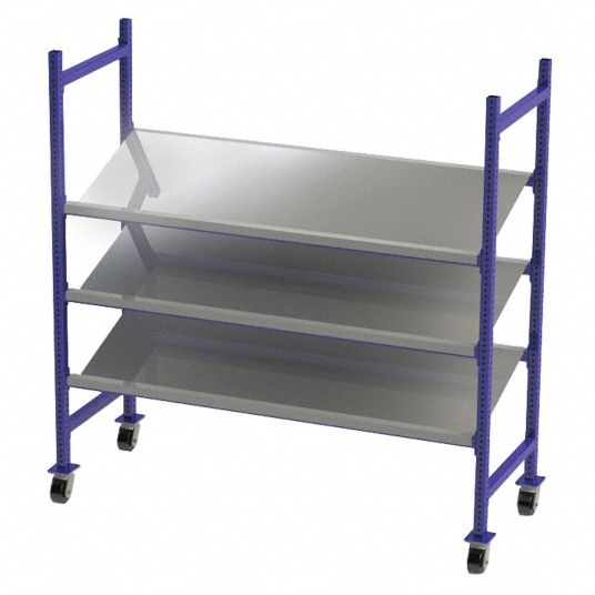 UNEX FLOW CELL, 76 in x 28 in x 72 in, Tilt, Gravity Flow Rack - 46KF37 ...