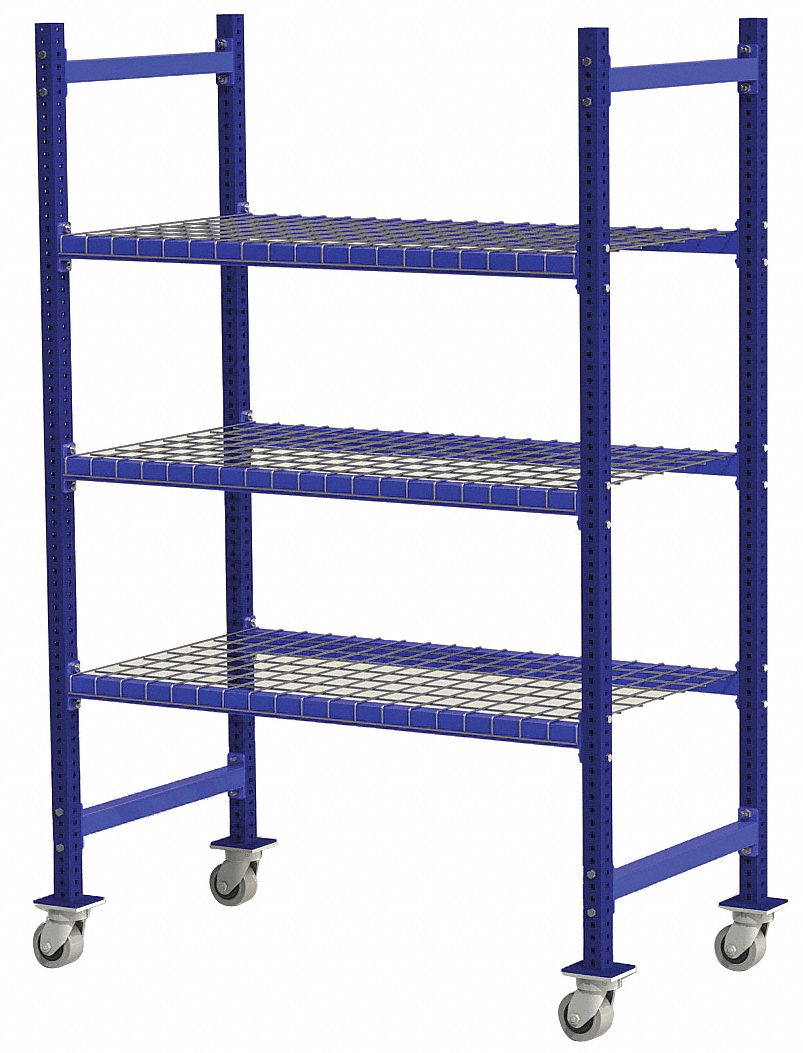 UNEX FLOW CELL, 36 in x 28 in, 72 in Overall Ht, Gravity Flow Rack ...