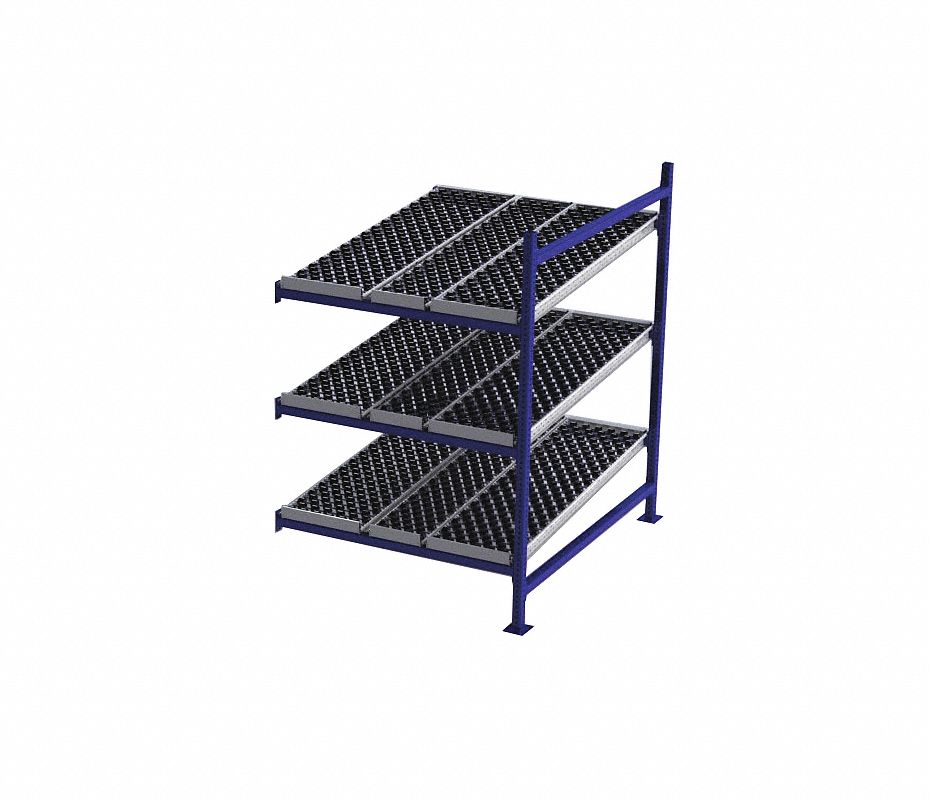 UNEX FLOW CELL Rack Flujo Gravedad,60"x72"x48",3 Niv - Anaqueles de ...