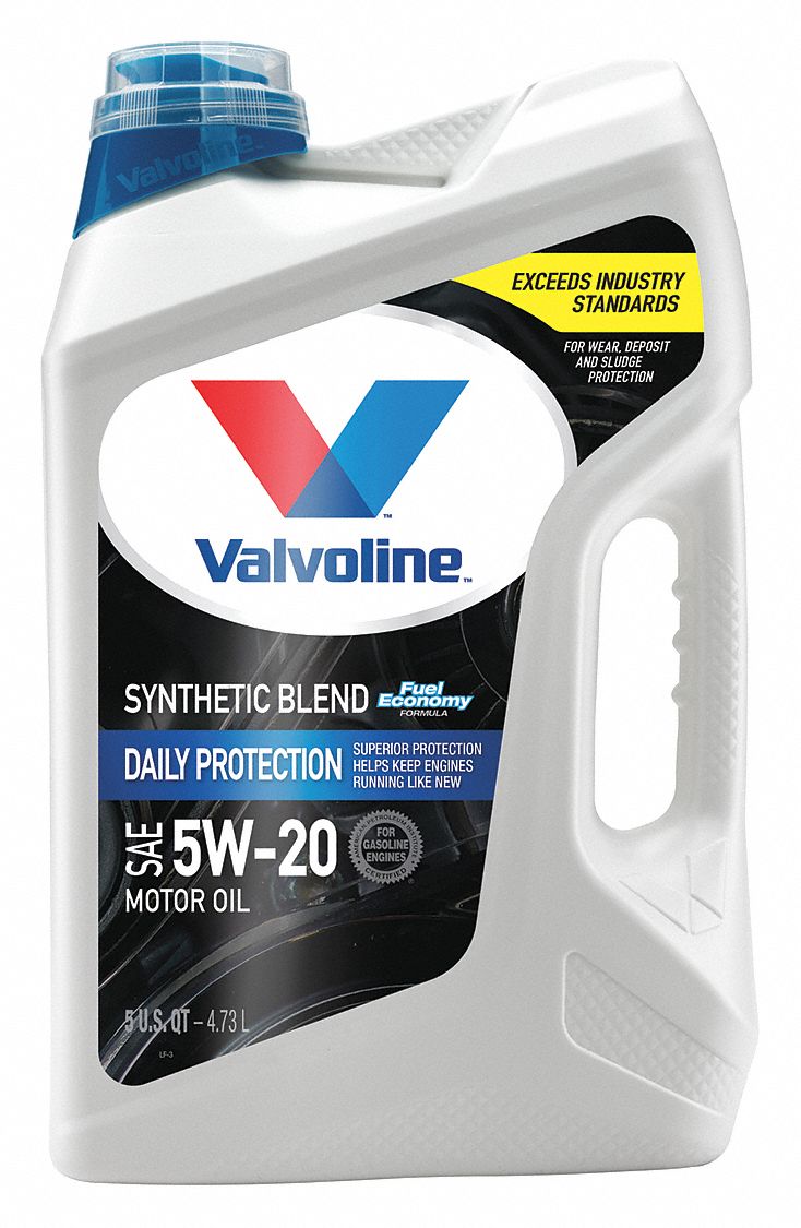 VALVOLINE, Synthetic Blend, 5 qt Size, Engine Oil - 46KK42|881158 ...