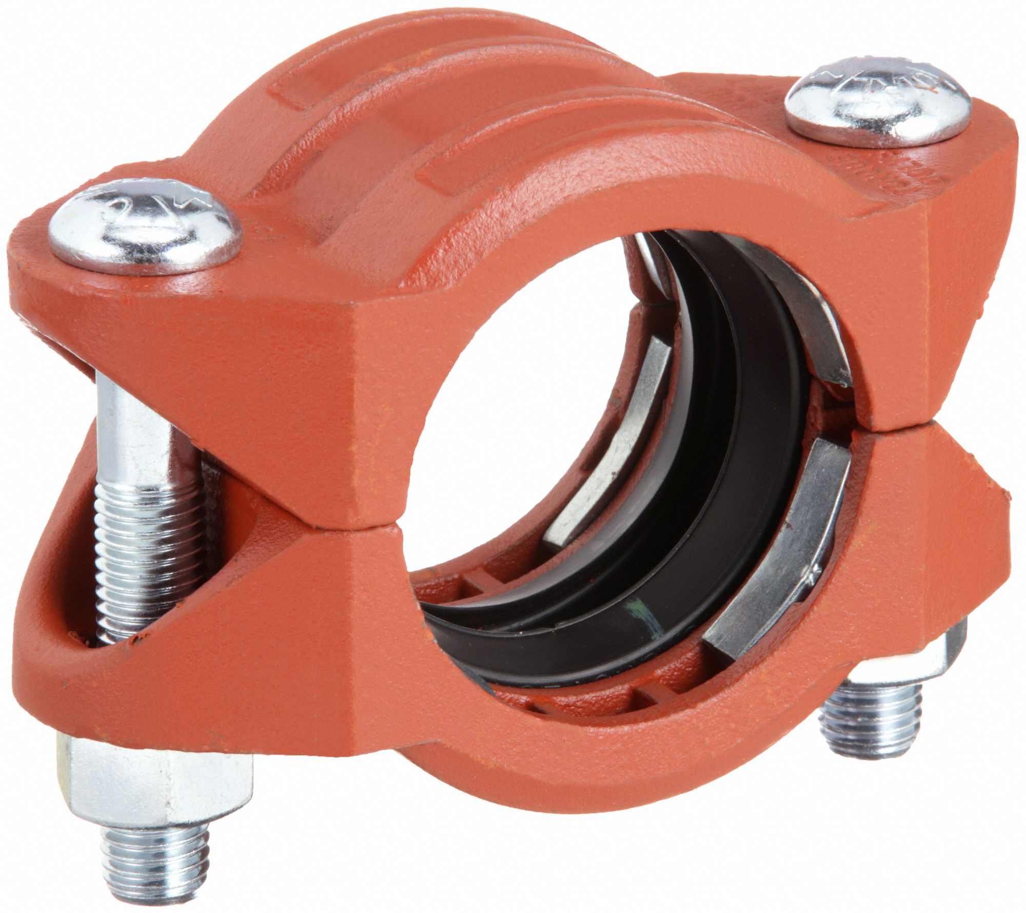 ANVIL, Ductile Iron, 2 in x 2 in Fitting Pipe Size, Roughneck Coupling ...