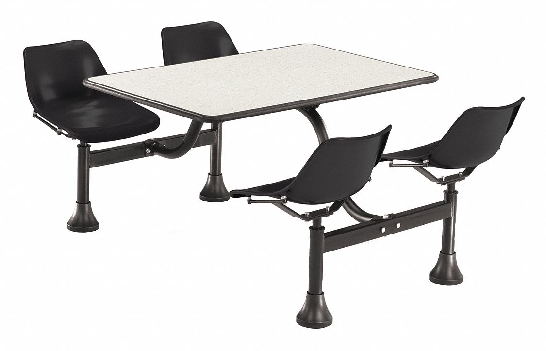 Cluster Table,64-1/4 in. D,Black - Grainger