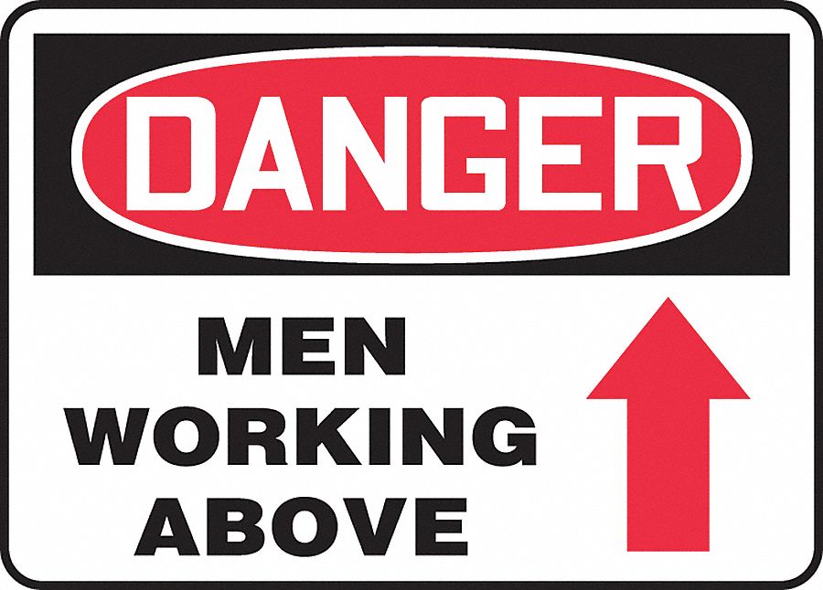 ACCUFORM SIGNS SAFETY SIGN MEN WORKING ABOVE PLA - 24929 - ACFMEQM061VP ...