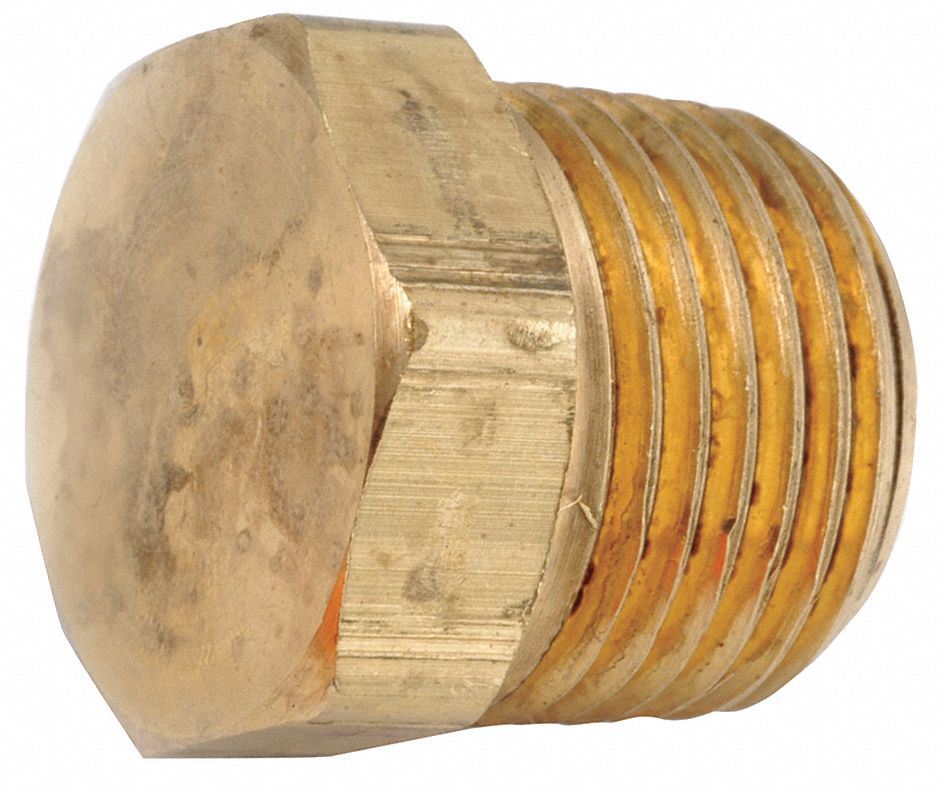 GRAINGER APPROVED Brass Hex Head Plug, MNPT, 1/2 in Pipe Size, 1 EA ... GRAINGER APPROVED Brass Hex Head Plug, MNPT, 1/2 in Pipe Size, 1 EA ...