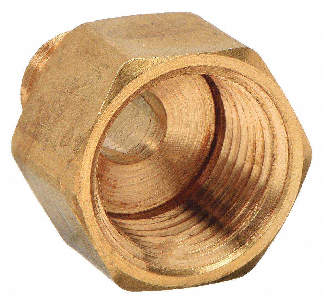 Brass, 3/8 in x 1/4 in Fitting Pipe Size, Reducing Adapter - 46M454 ...