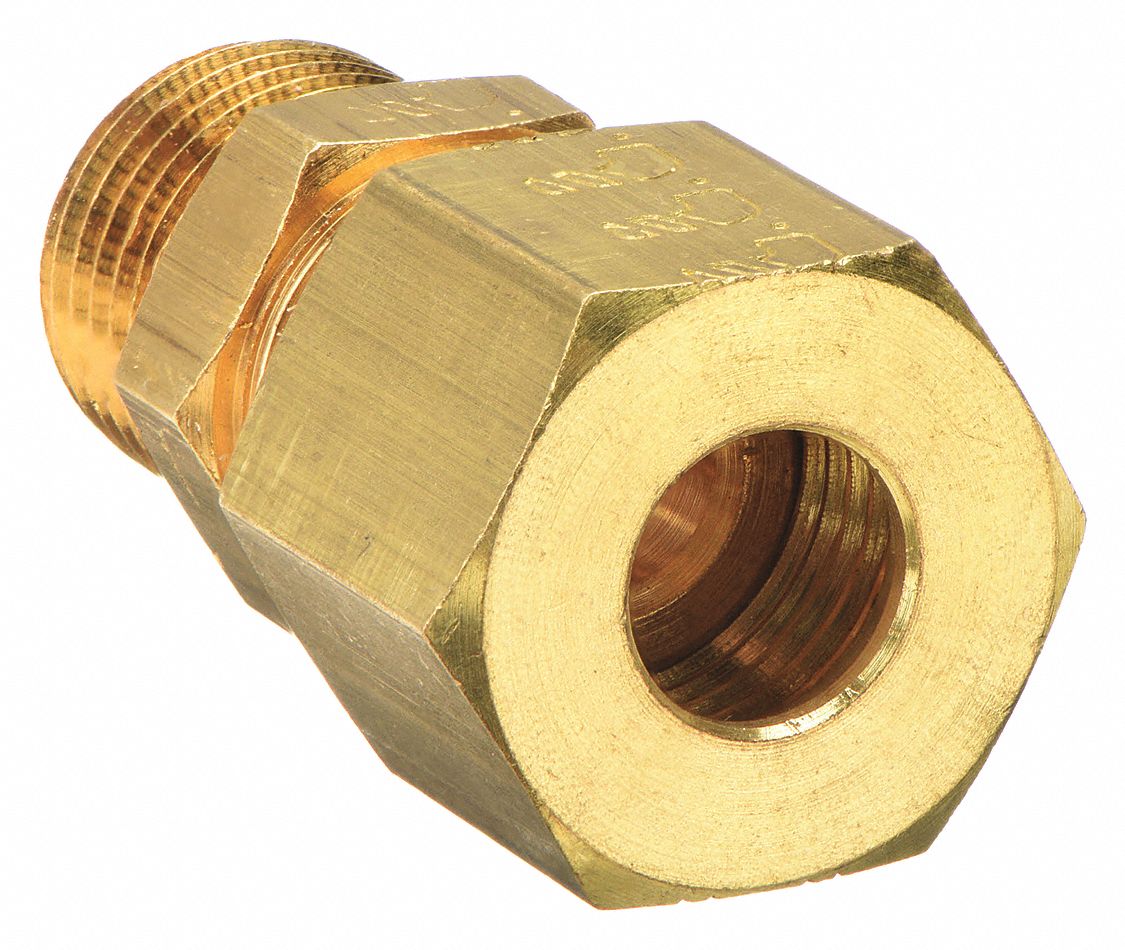 LEGRIS, 4 mm OD x 1/8 in Pipe Fitting Size, Compression x MBSPT, Compression Fitting Adapter ...