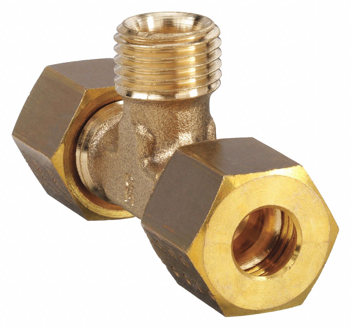 LEGRIS, 10 mm OD x 10 mm OD x 10 mm OD Fitting Size, Brass, Compression ...