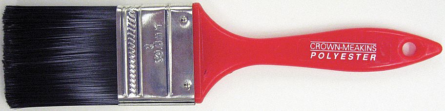 CROWN PAINTBRUSH, FLAT, RED, 8 1/2 IN L/7/16 IN THICK, PLASTIC ...