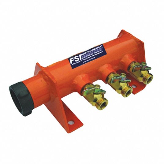 FSI, 16 in x 10 in x 10 in, Aluminum/Brass, Multi-Manifold Water Unit ...