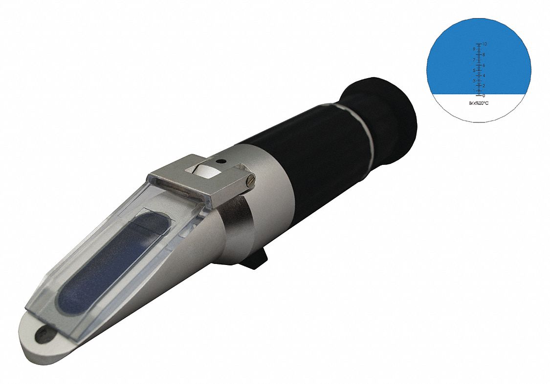 LAXCO, INC, Brix, +/-0.1% Accuracy, Refractometer - 46MP26|RHB-10ATC - Grainger
