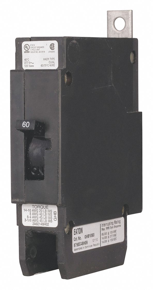 EATON, 25 A, 277V AC, Miniature Circuit Breaker - 46MX32|GHB1025 - Grainger