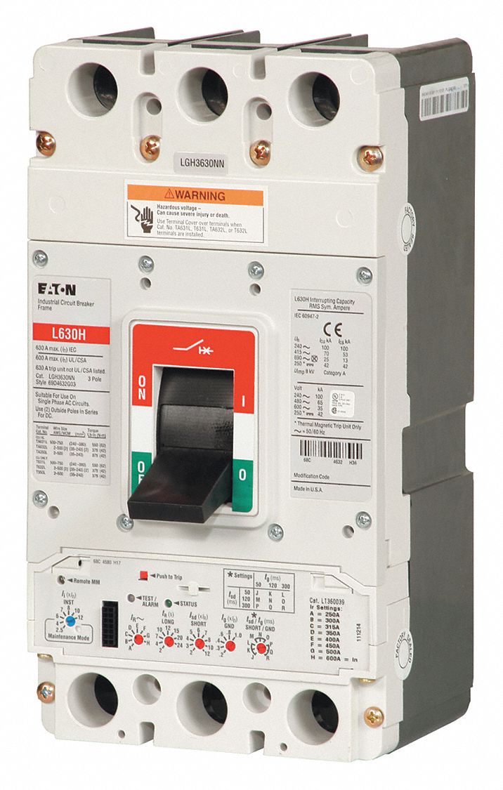 EATON, 400 A Amps, 100kA at 480V AC, Molded Case Circuit Breaker ...