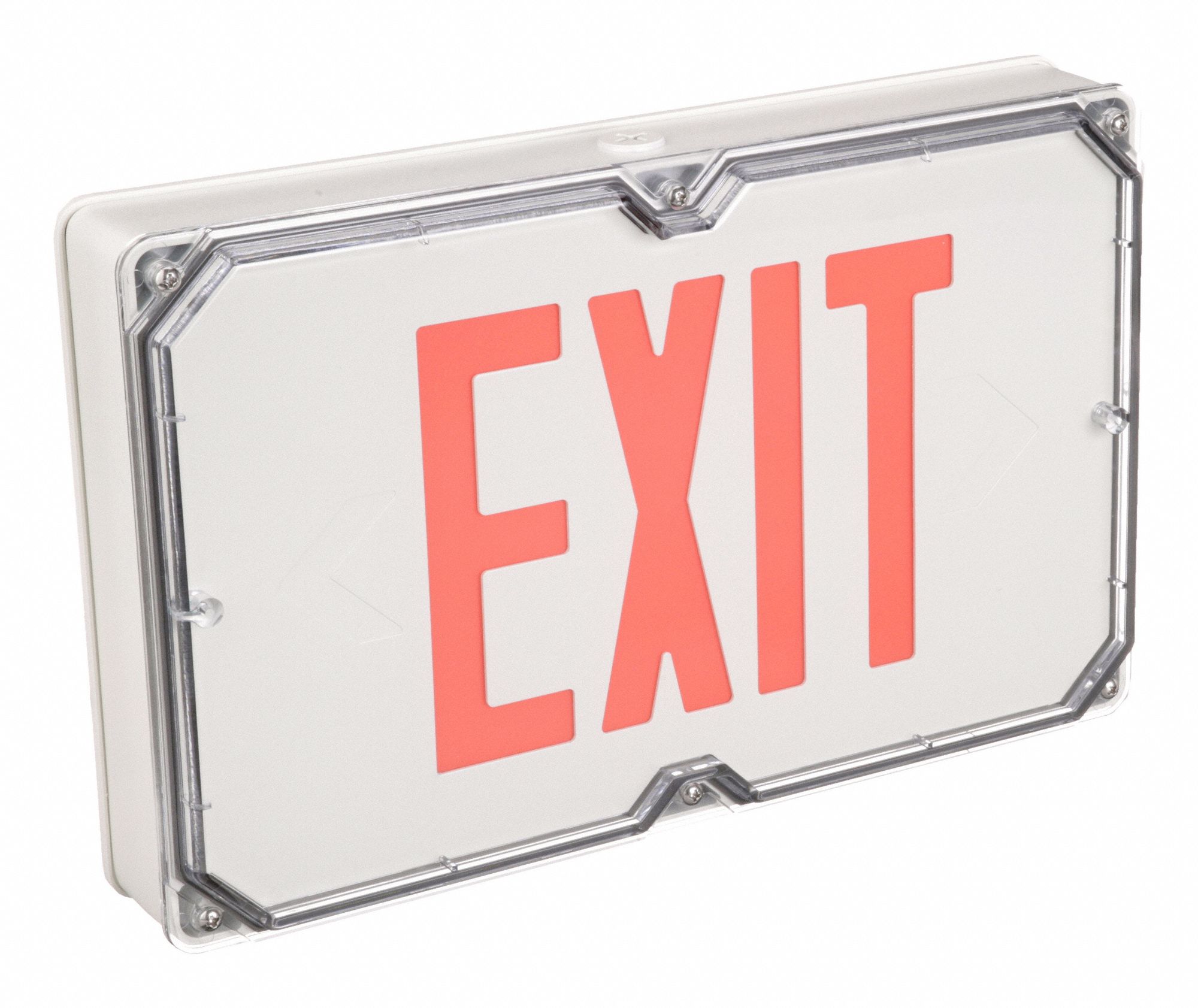Without Battery Backup Red Exit Sign 46t229 Sewlsrw Grainger
