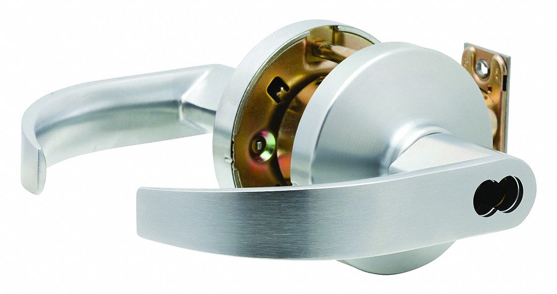 FALCON LOCK, Storeroom Lever Locksets, Chrome, Door Lockset - 46TL89 ...