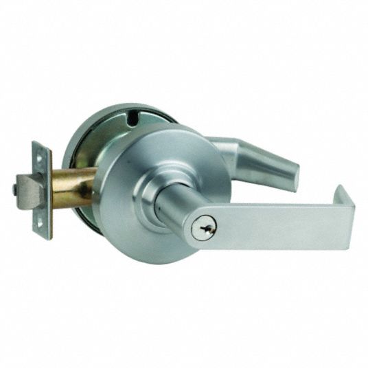 SCHLAGE, Storeroom Lever Locksets, Chrome, Door Lockset - 46TP01 ...