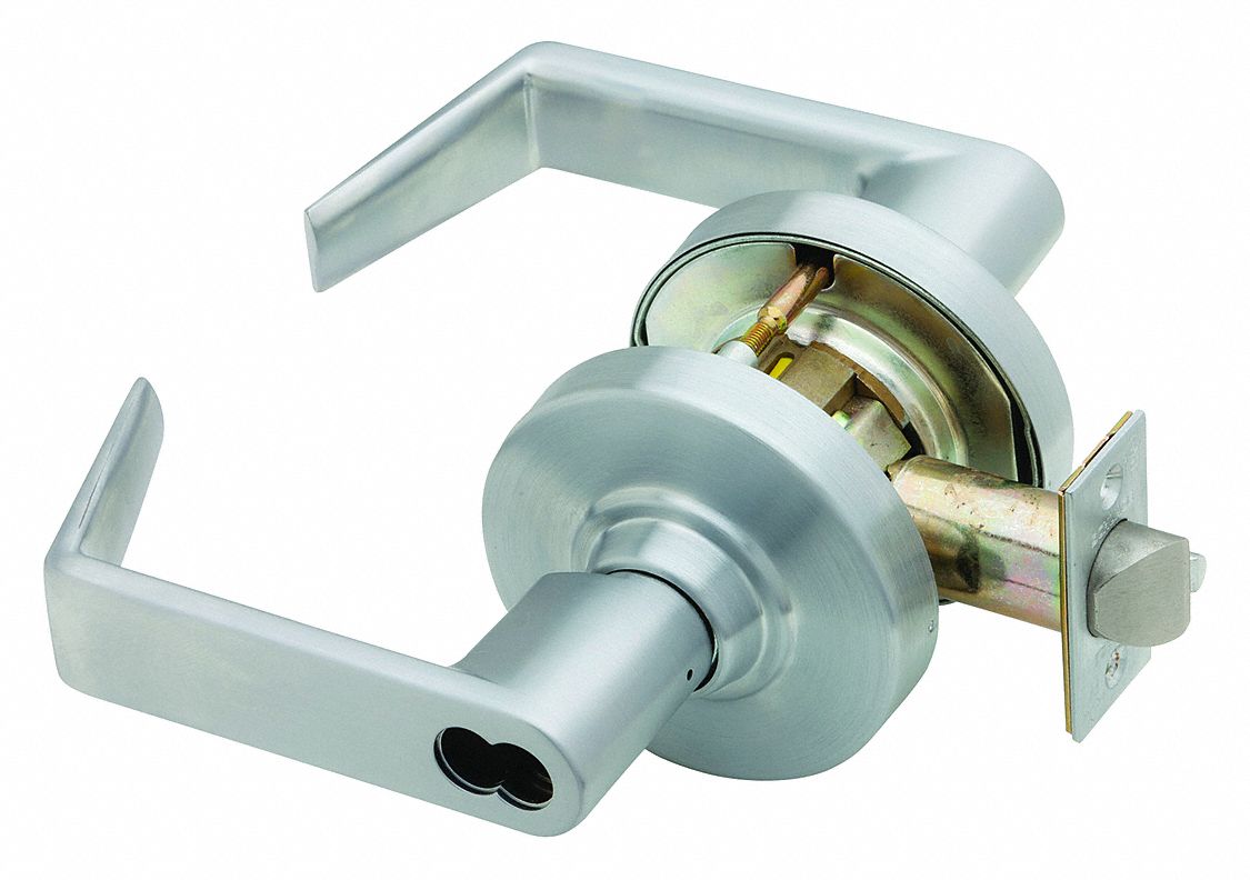 SCHLAGE, Classroom Lever Locksets, Chrome, Door Lockset - 46TP05|ND94BD ...