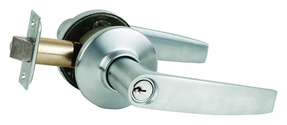 SCHLAGE, Office Lever Locksets, Chrome, Door Lockset - 46TP30|S51PD JUP ...