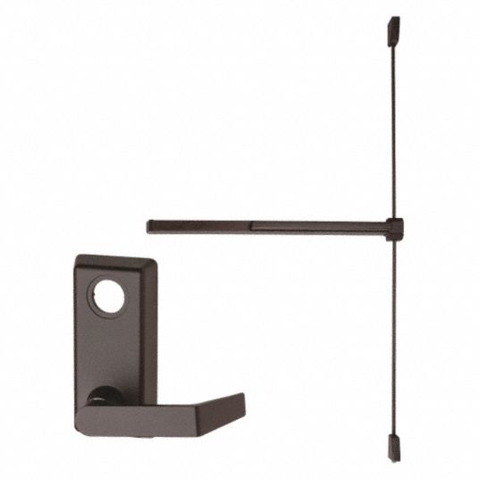 VON DUPRIN, 4 ft Max Door Wd, Bronze, Surface Vertical Rod - 46TP63 ...