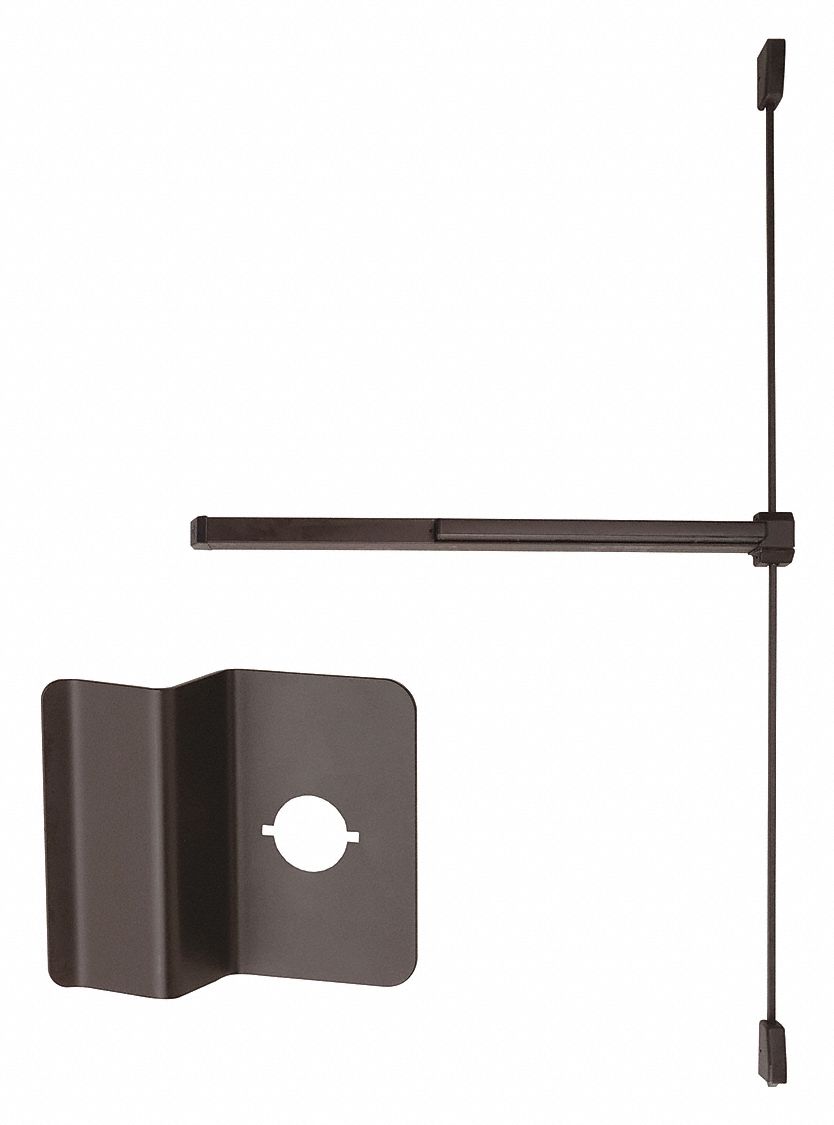 VON DUPRIN, 4 ft Max Door Wd, Bronze, Surface Vertical Rod - 46TP67 ...