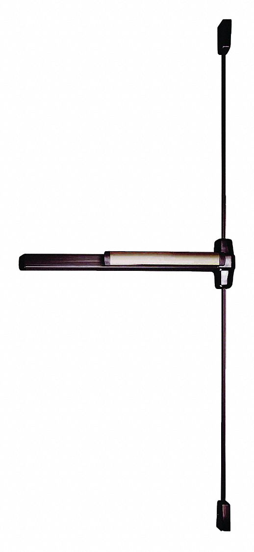VON DUPRIN, 3 ft Max Door Wd, Brass, Surface Vertical Rod - 46TU39 ...