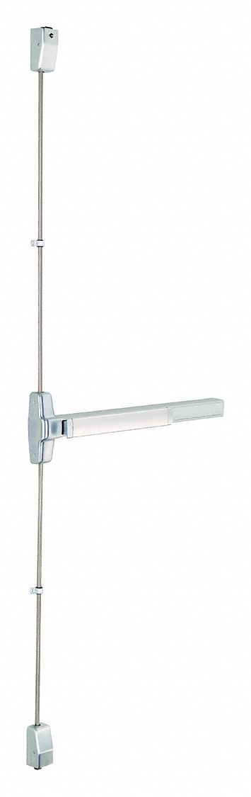 VON DUPRIN, 3 ft Max Door Wd, Chrome, Surface Vertical Rod - 46TW52 ...