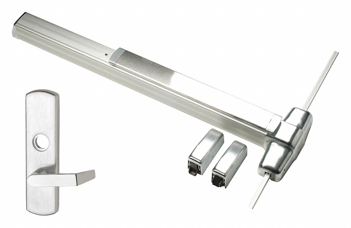 VON DUPRIN, 3 ft Max Door Wd, Chrome, Surface Vertical Rod - 46TW54 ...