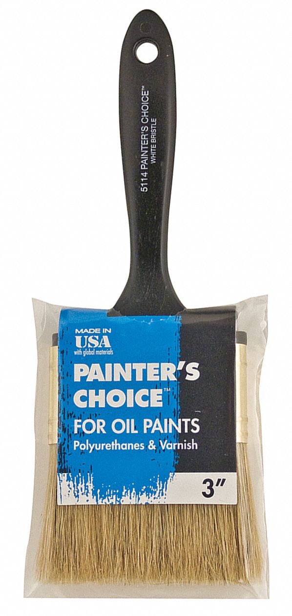 WOOSTER, Flat Sash Brush, 3 in, Paint Brush - 46TX46|5114-3 - Grainger