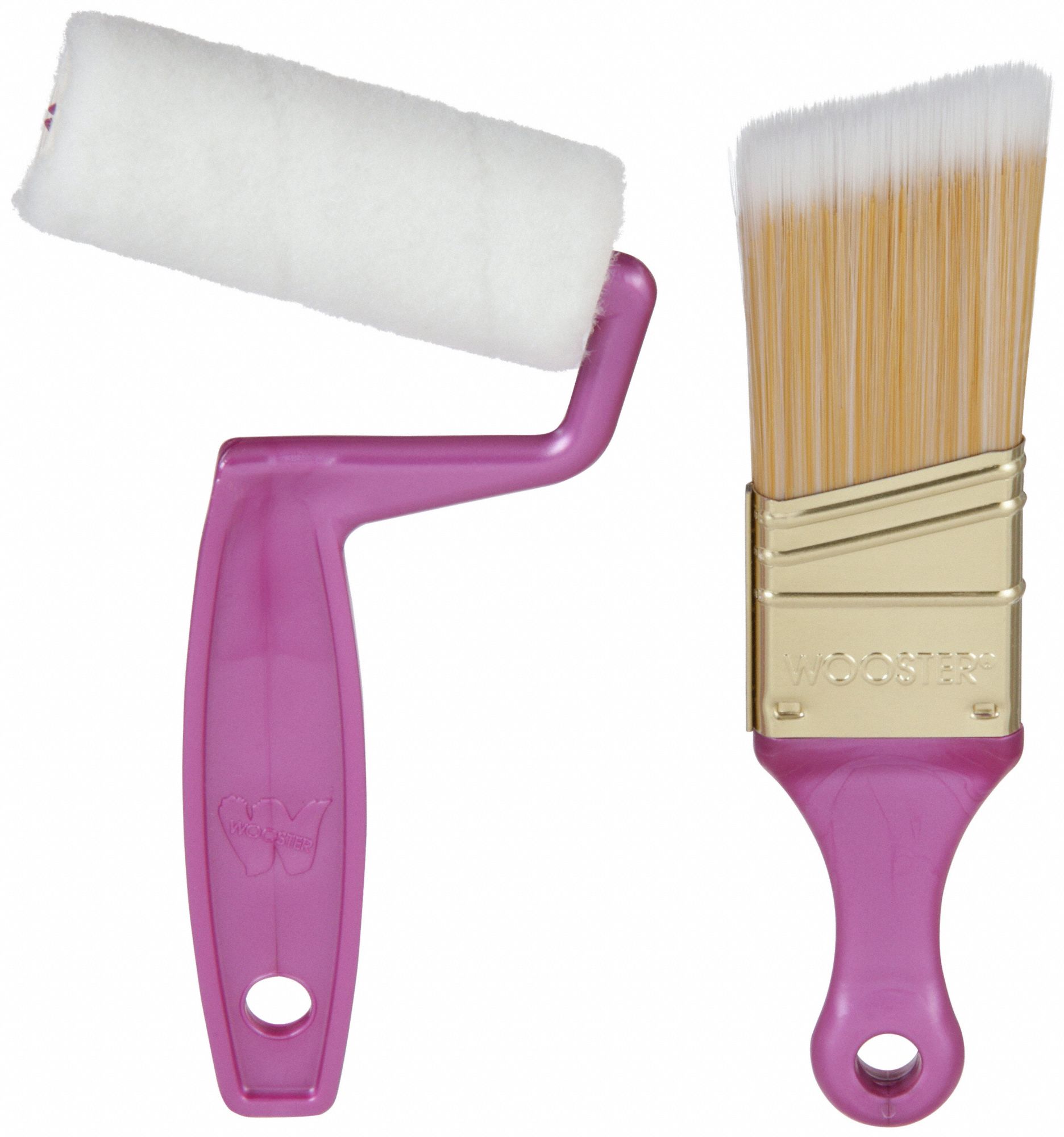 WOOSTER, Wire Roller Frame, 3 in Roller Lg, Mini Paint Roller Kit ...