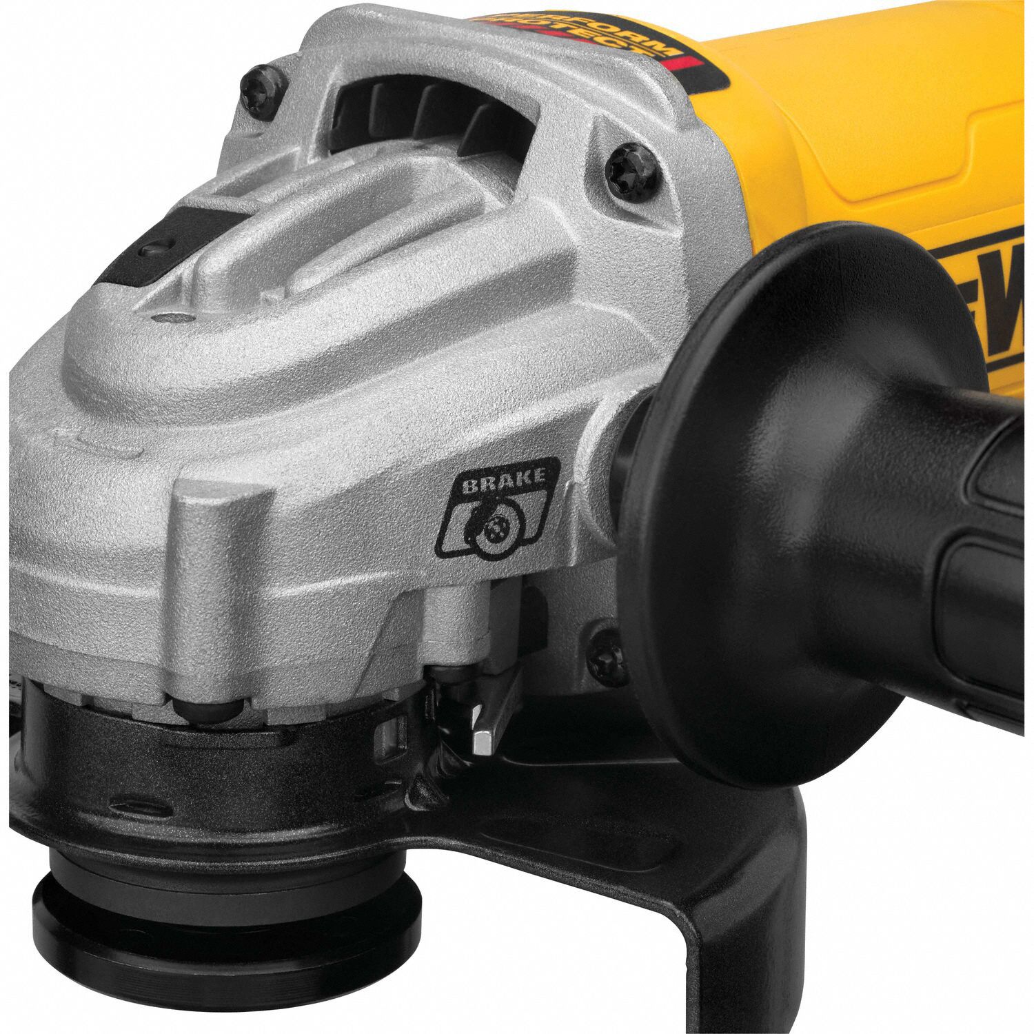 DEWALT Angle Grinder: 11 A, 11,000 RPM Max. Speed, Paddle, Adj Guard ...
