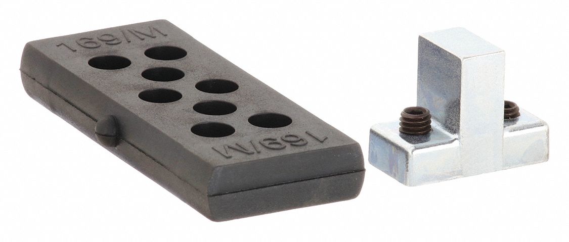 LCN Tope de Riel , Aluminio , Plateado , 2" L - 46TY79 | 2030-169 ...