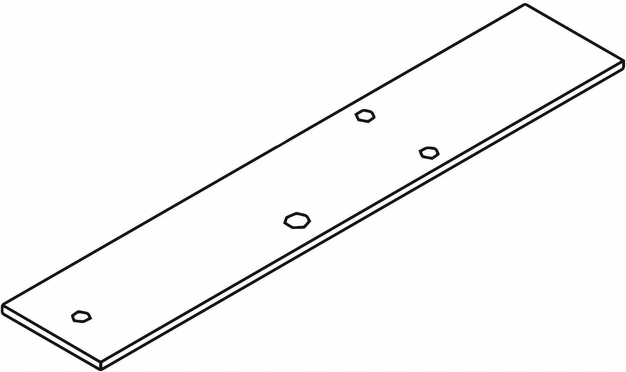 LCN, Aluminum, Cover Plate - 46TZ19|4040SE-59A AL - Grainger
