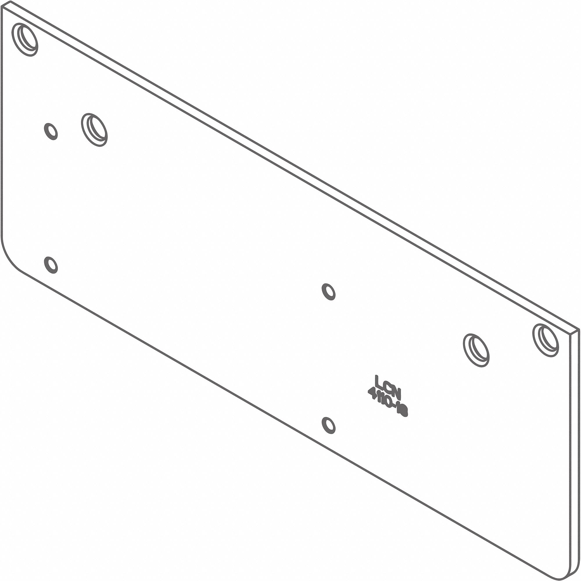 LCN, Aluminum, Drop Plate - 46TZ50|4210-18 AL - Grainger