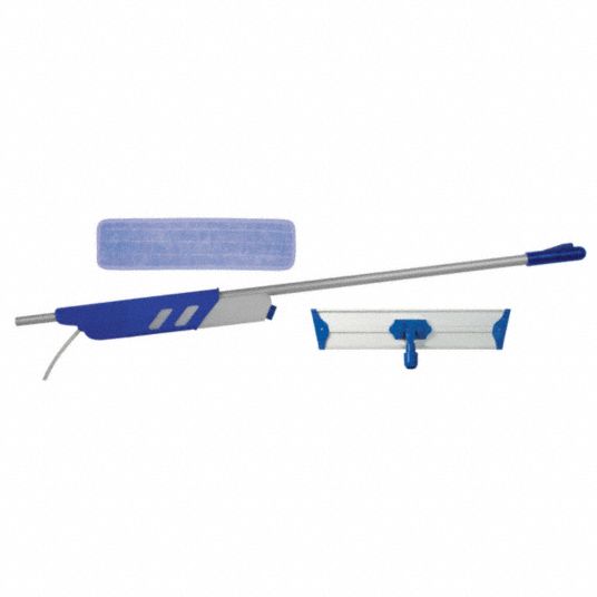 Spray Mop Kit, 5 in x 18 in, Wet Mop Head and Handle - Grainger