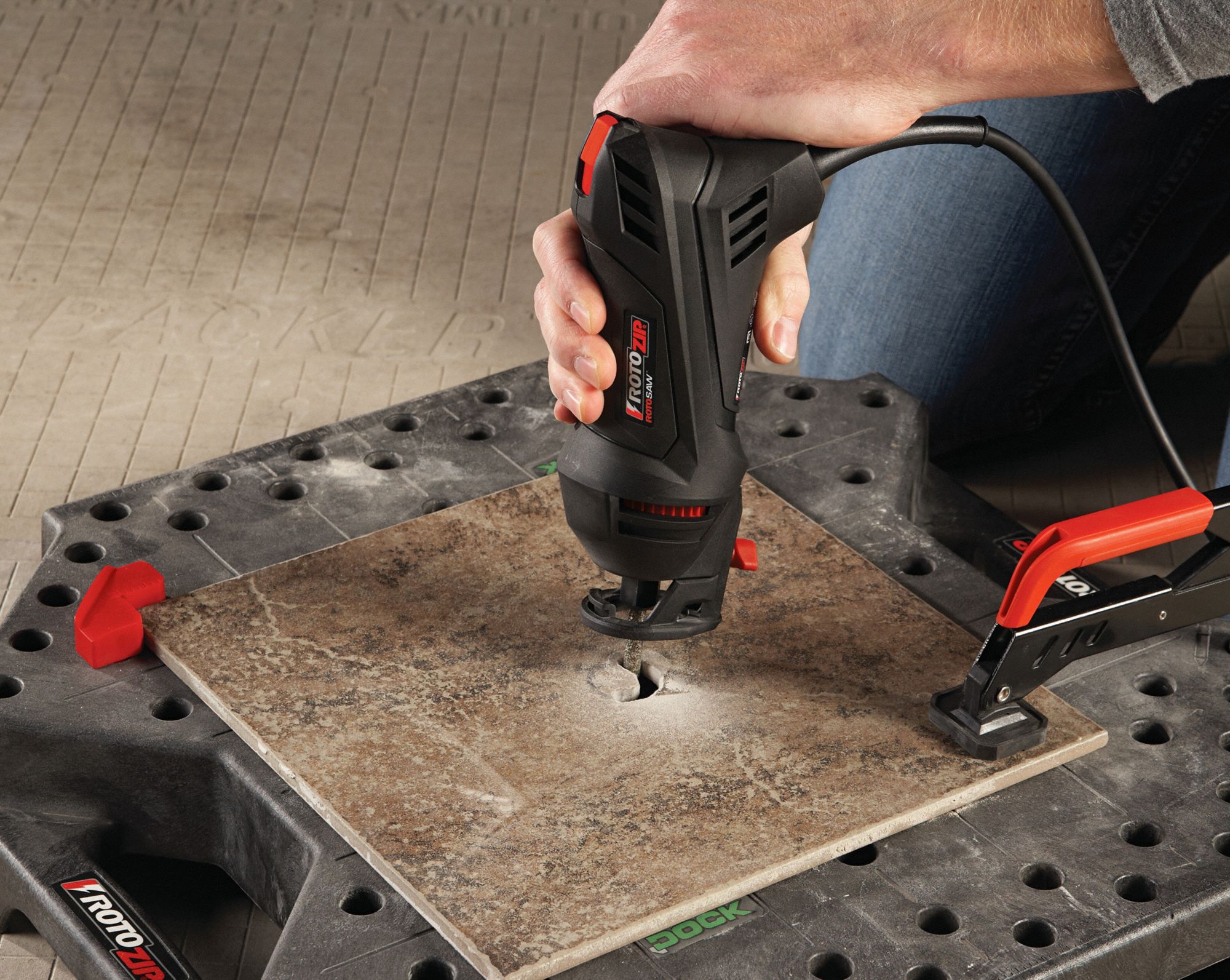 ROTOZIP Cut-Out Tool Kit: 30,000 RPM Max. Speed, 5.5 A Current, Adj Dp ...