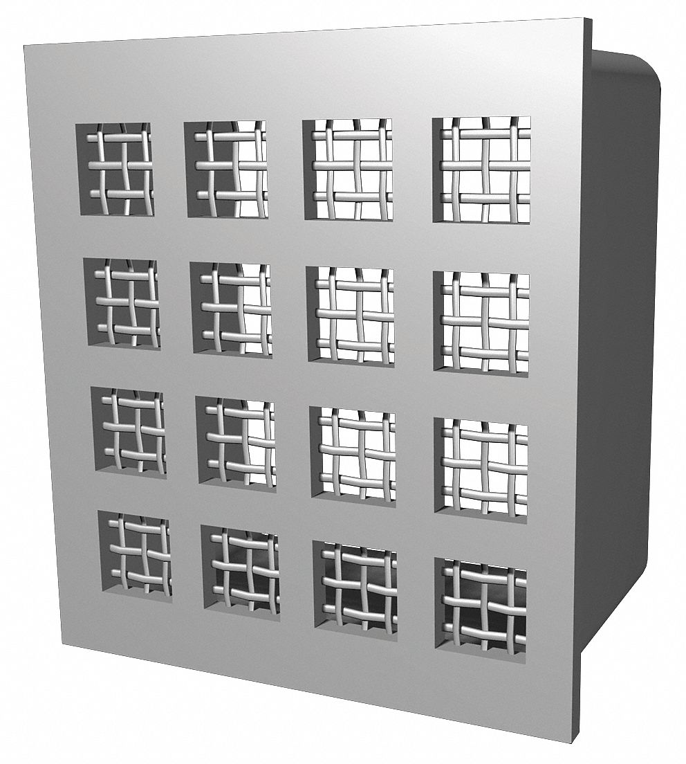 PRICE Security Return Air Grille: 10 in Max. Duct Ht (In.), 10 in Max ...