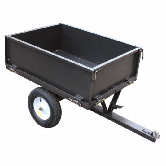 2 Wheels, 10.3 cu ft Cubic Foot Capacity, Trailer Cart - 46V231|46V231 ...