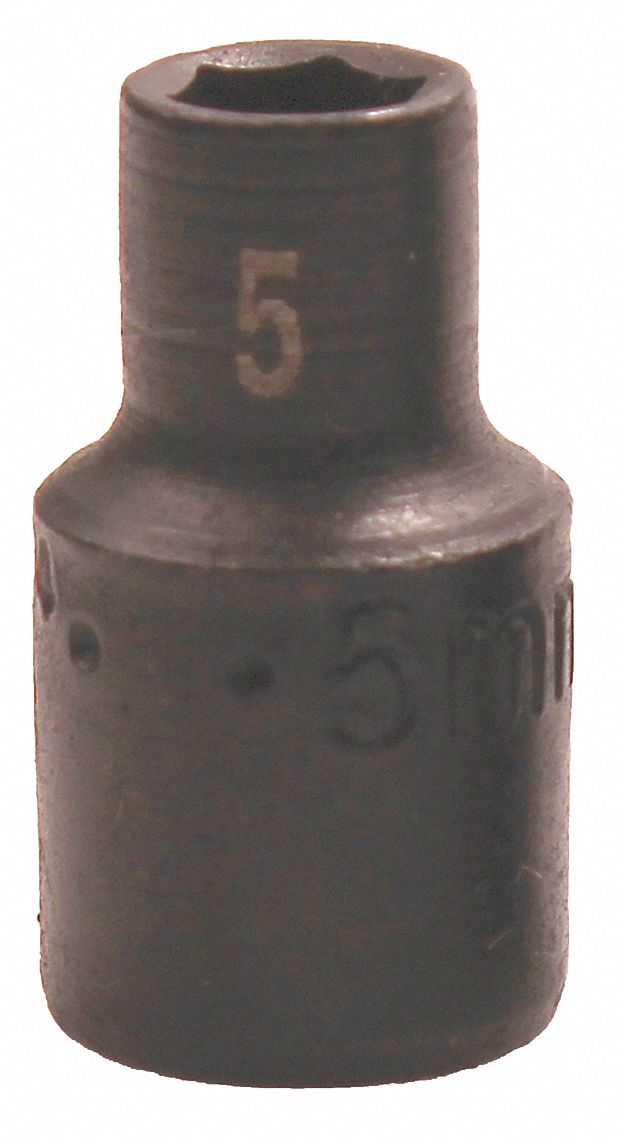 Impact Socket, Drive Type Square, Drive Size 1/4 in - Grainger