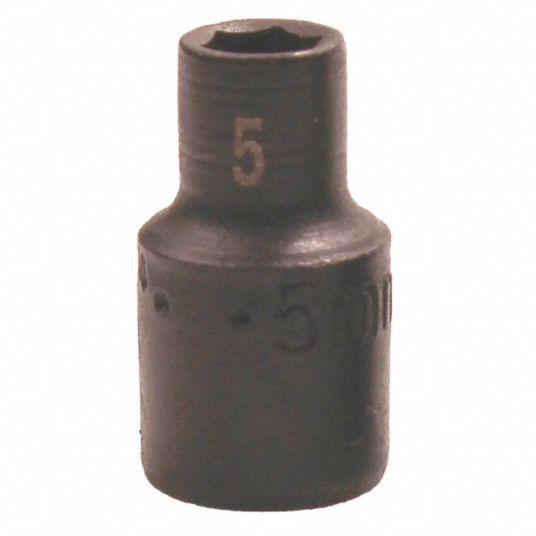 Impact Socket, Drive Type Square, Drive Size 1/4 in - Grainger