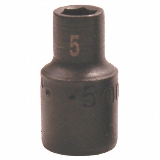 Impact Socket, Drive Type Square, Drive Size 1/4 in - Grainger