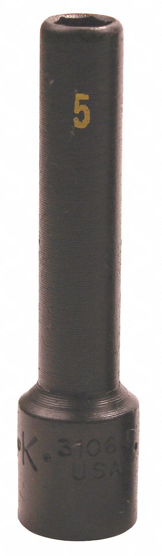 Impact Socket, Drive Type Square, Drive Size 1/4 in - Grainger