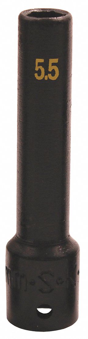 Impact Socket, Drive Type Square, Drive Size 1/4 in - Grainger