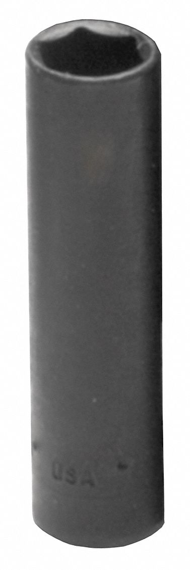 Impact Socket, Drive Type Square, Drive Size 1/4 in - Grainger