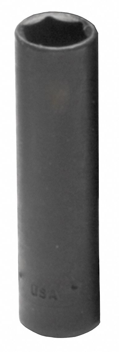 Impact Socket, Drive Type Square, Drive Size 1/4 in - Grainger