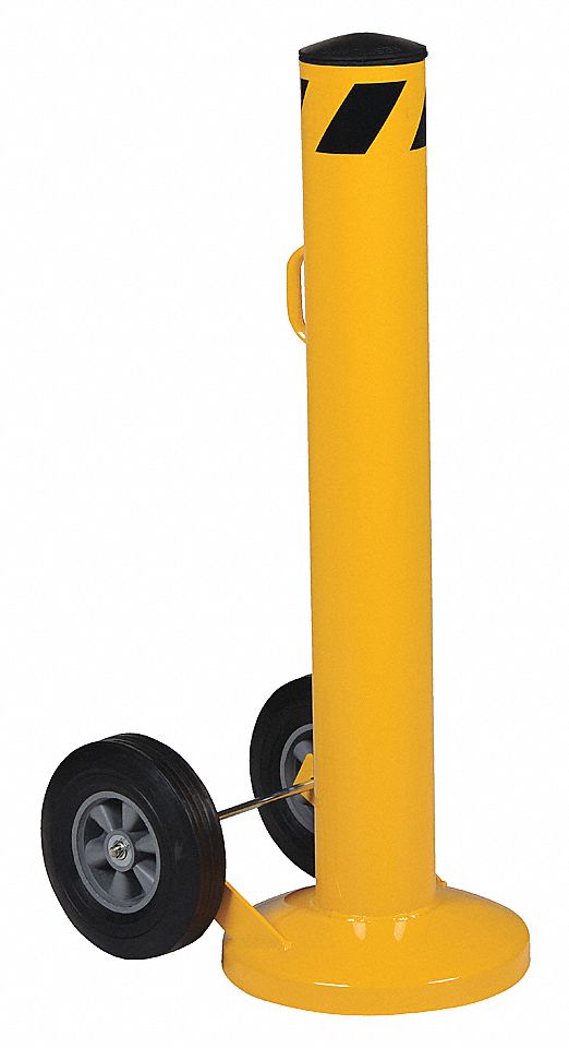 VESTIL BOLLARD MOVABLE 10IN WHEELS 42IN H - Bollards - VESBOLMB425.5 ...