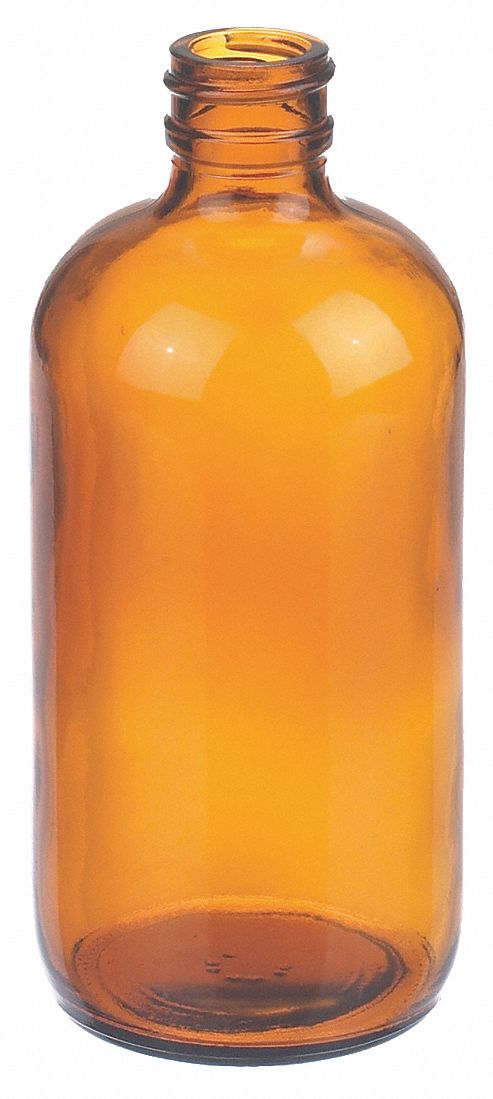 Soda Lime Glass, 250 mL Capacity - mL, Bottle - 46Z301|W216868 - Grainger