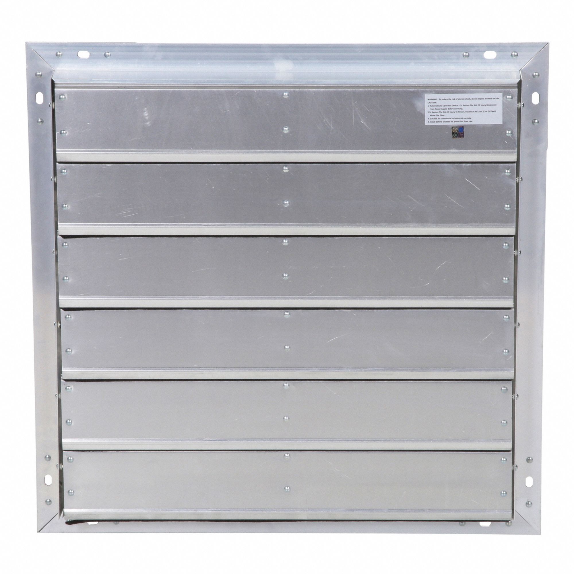 AIRMASTER FAN Shutter Mount Exhaust Fan: 12 in Blade, 1 Speed, 1/30 hp ...